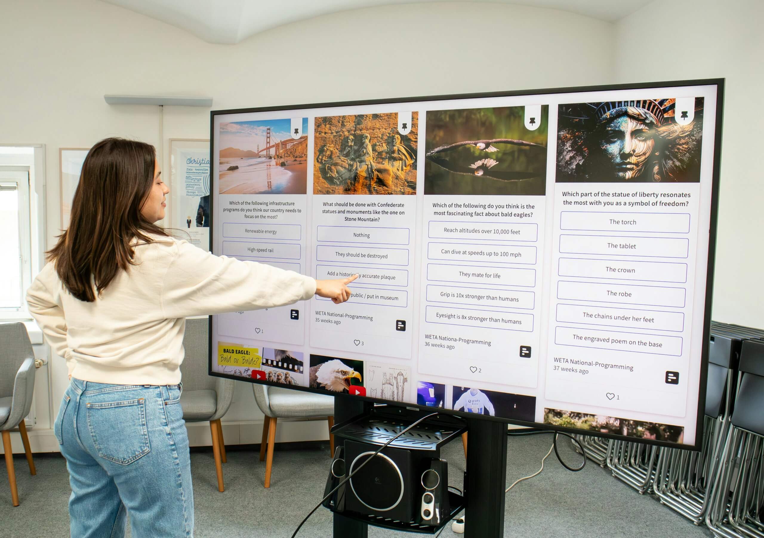 Interactive displays for business: Prebuilt options don't always work